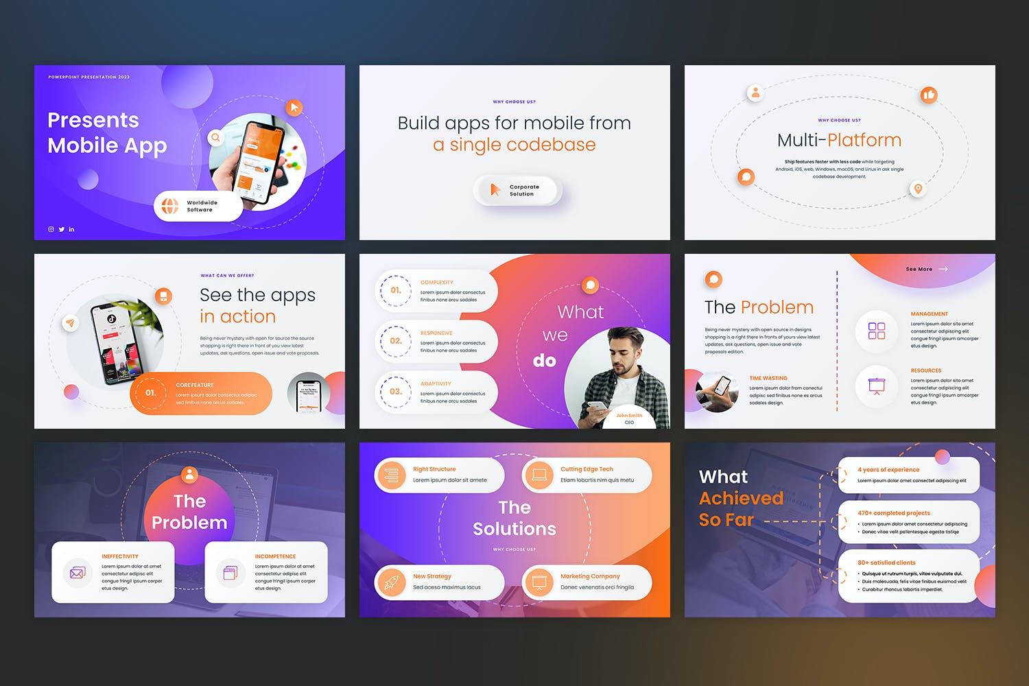 4403 渐变企业会议工作汇报年度总结演讲项目推广演示PPT模板 Corporate Powerpoint Presentation@GOOODME.COM _ 果觅网（gooodme）
